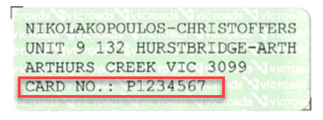 Driver licence: Finding your licence and card number